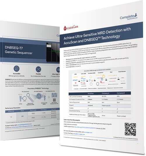 Achieve Ultra-Sensitive MRD Detection with AccuScan and DNBSEQ ...