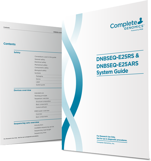 DNBSEQ-E25 System Guide - Complete Genomics