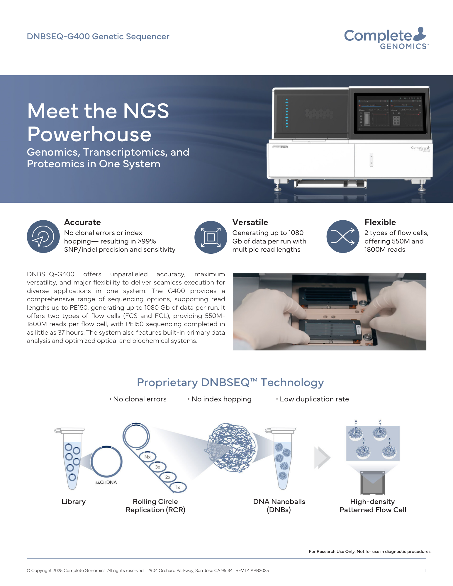 G400 Brochure - Complete Genomics