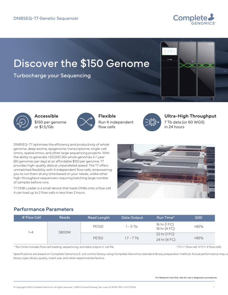 T7 Brochure - Complete Genomics