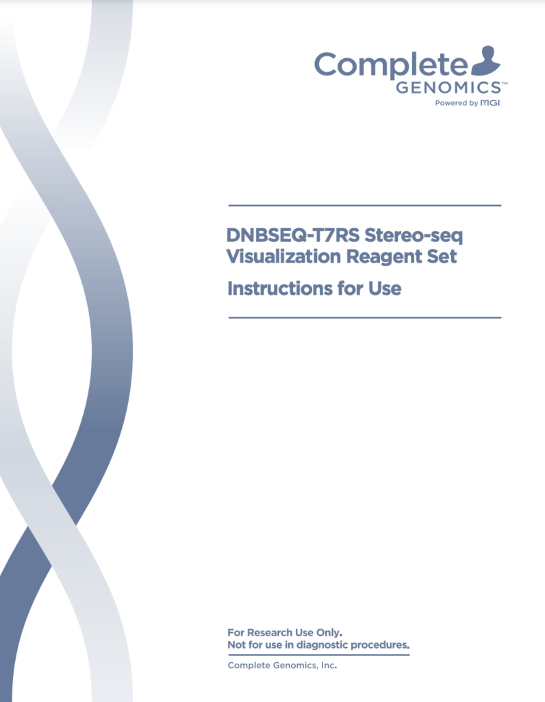 DNBSEQ-T7 Stereo-seq Visualization Reagent Set - Complete Genomics