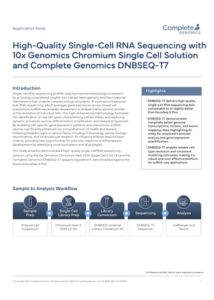 High-Quality Single-Cell RNA Sequencing with 10x Genomics Chromium Single Cell Solution and ...