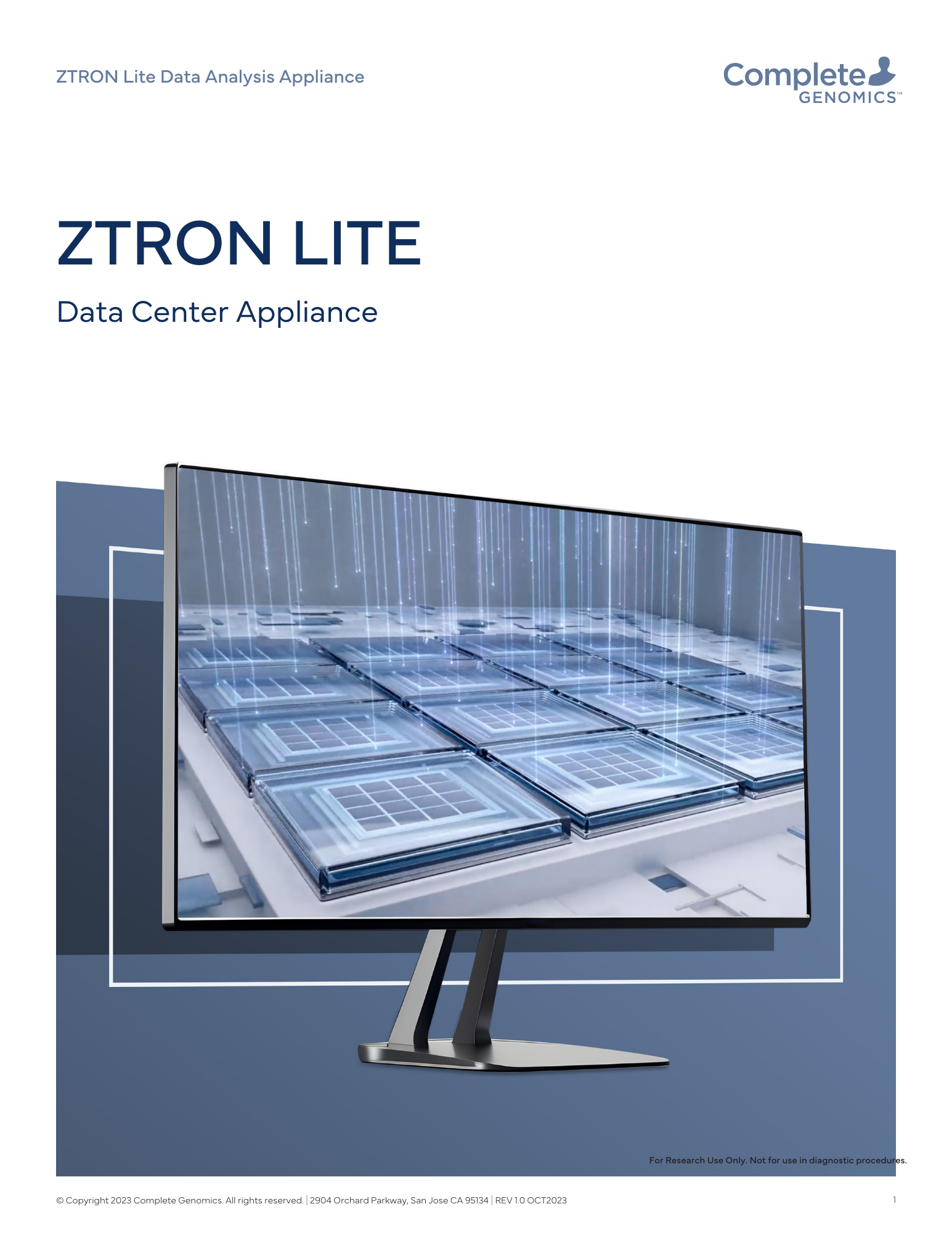 ZTRON Lite Brochure - Complete Genomics