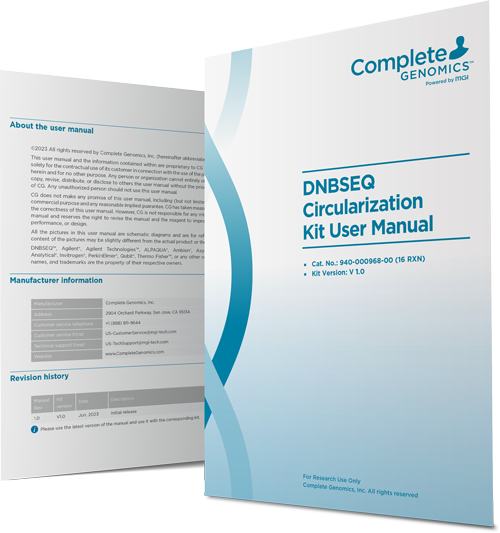 DNBSEQ Circularization Kit - Complete Genomics