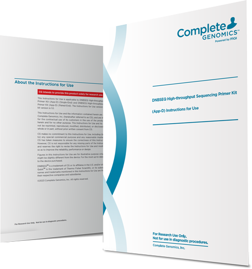 DNBSEQ High-throughput Sequencing Primer Kit - Complete Genomics