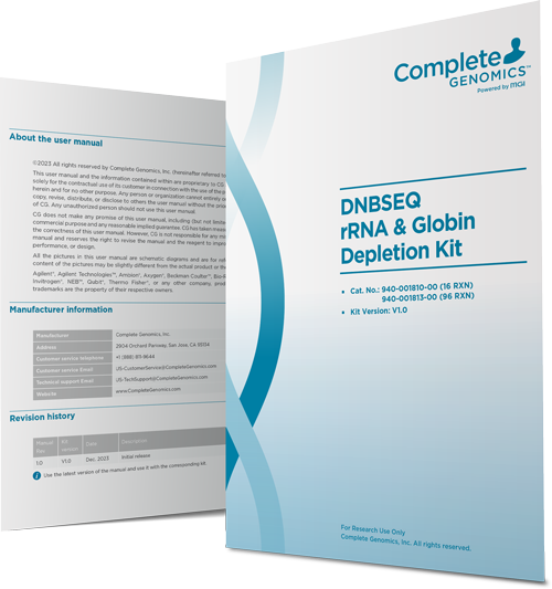 DNBSEQ rRNA & Globin Depletion Kit - Complete Genomics